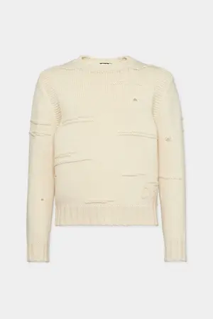 Dsquared2 Wool Knit Jumper - Beige