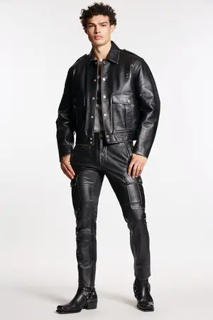 Dsquared2 Leather Cargo Pants