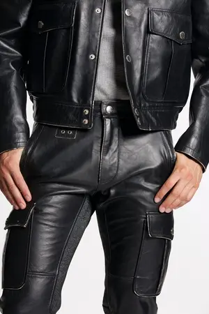 Dsquared2 Leather Cargo Pants