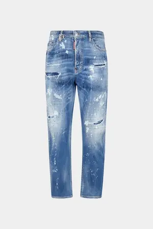 Dsquared2 Medium Iced Spots Wash Bro Jeans - Blue