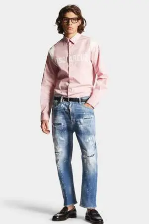 Dsquared2 Medium Wash Distressed Jeans