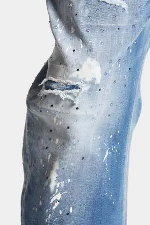 Dsquared2 Medium Wash Distressed Jeans