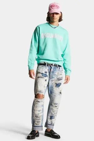 Dsquared2 Shark Bite Wash Big Brother" Distressed Jeans