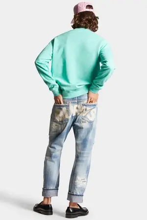Dsquared2 Shark Bite Wash Big Brother" Distressed Jeans