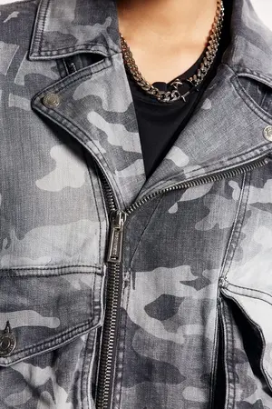 Dsquared2 Grey Camo Wash Jacket