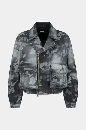 Dsquared2 Grey Camo Wash Jacket