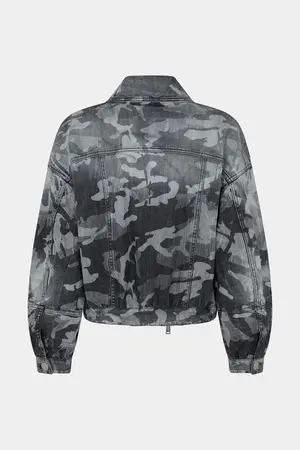 Dsquared2 Grey Camo Wash Jacket