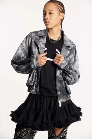 Dsquared2 Camouflage Wash Denim Jacket