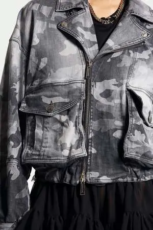 Dsquared2 Camouflage Wash Denim Jacket