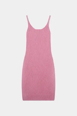 Dsquared2 Mohair Wool Knit Slip Dress