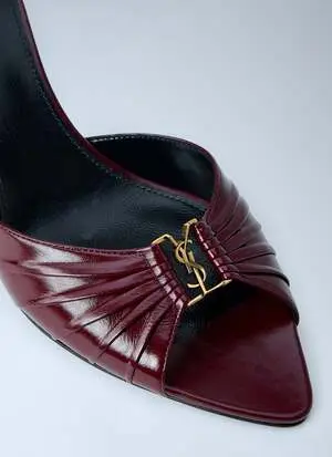 Saint Laurent Babylone" Heeled Mules - Multicolor