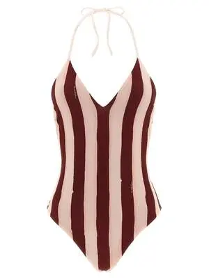 Fendi Pequin' One-piece Swimsuit - Red
