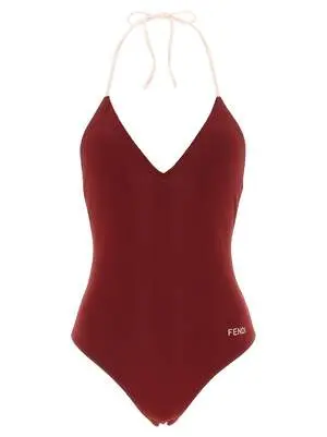 Fendi Pequin One-piece Swimsuit