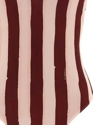 Fendi Pequin One-piece Swimsuit