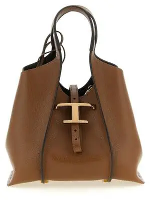 TOD'S T Timeless' Mini Handbag - Brown
