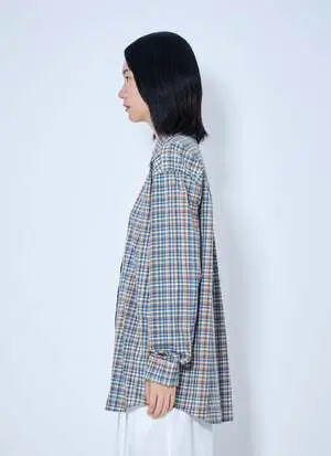 TOTEME Classic Check Cotton Poplin Shirt - Multicolor