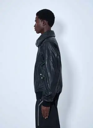 Rick Owens Dracuflight Hammered Leather Jacket