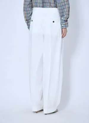 TOTEME Single Pleat Cotton Trousers