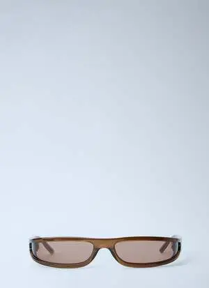 Rick Owens Rectangle Sunglasses - Brown