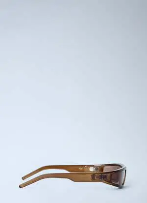 Rick Owens Rectangle Sunglasses - Brown