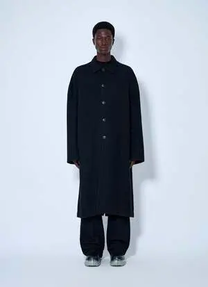 Rick Owens Buttoned Brad Coat - Black