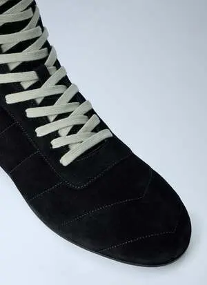 Rick Owens Quilted Suede High-top Sneakers