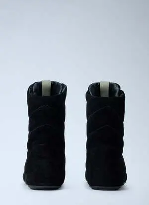 Rick Owens Quilted Suede High-top Sneakers