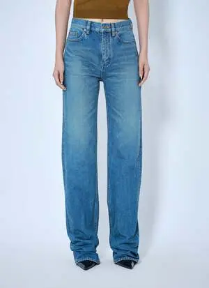 Saint Laurent Flared High-waisted Five-pocket Jeans