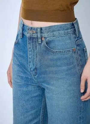 Saint Laurent Flared High-waisted Five-pocket Jeans