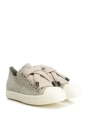 Rick Owens Jumbolace Suede Sneakers - Gray