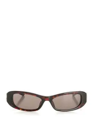 Balenciaga Cosmo Rectangular Sunglasses - Brown