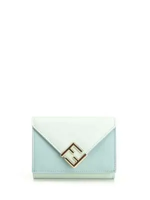 Fendi Ff Diamonds Wallet - Green