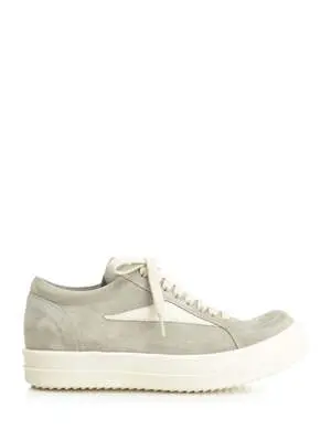 Rick Owens Leather Lace-up Sneakers - White