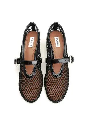 Alaïa Mary Jane 55 Mesh Pumps - Black