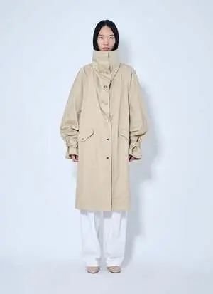 TOTEME Oversized Cotton Trench Coat - Cream