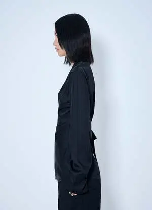Rick Owens Laura Satin Wrap Top