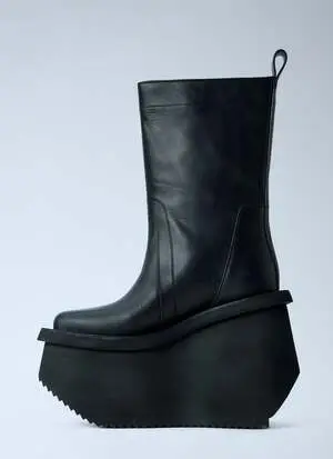 Rick Owens Factory Leather Boots