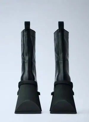 Rick Owens Factory Leather Boots