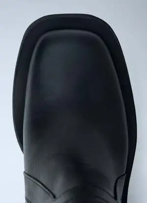 Rick Owens Factory Leather Boots