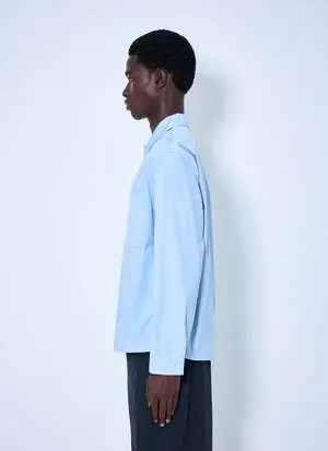 JIL SANDER Button-down Cotton Shirt - Blue