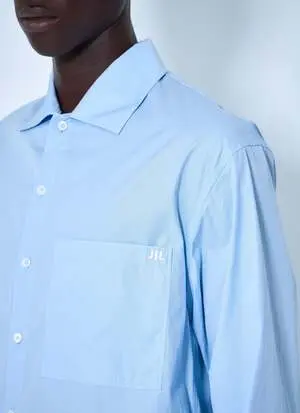 JIL SANDER Button-down Cotton Shirt - Blue