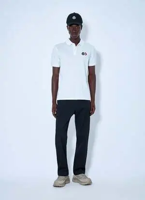 Moncler Piqué Polo Shirt With Logo Embroidery