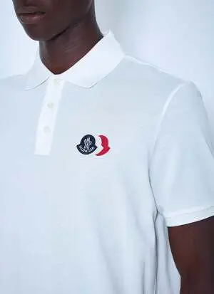 Moncler Piqué Polo Shirt With Logo Embroidery