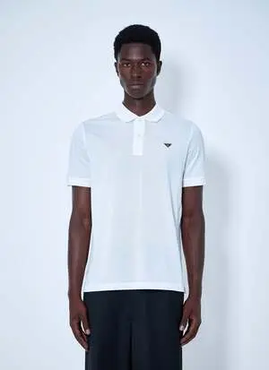 Prada Logo Polo Shirt - White