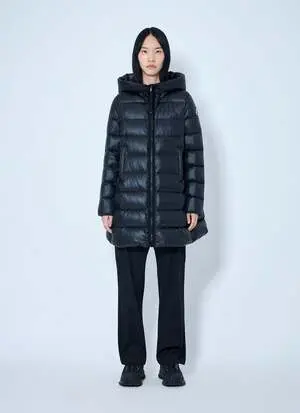 Moncler Suyenne Long Parka Jacket - Blue