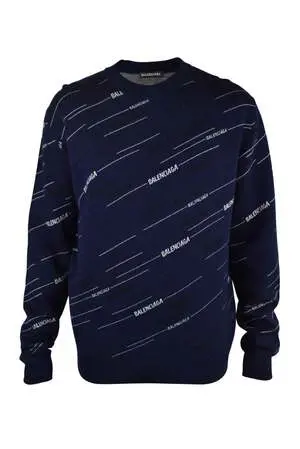 Balenciaga Alphabet Logo Sweater - Blue