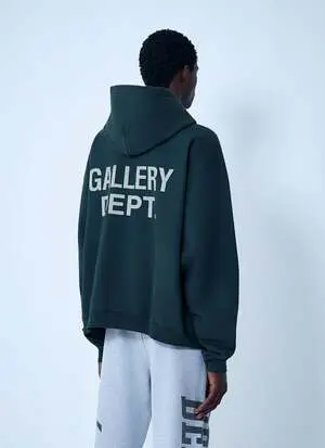 GALLERY DEPT. 90s Hooded Sweatshirt With Logo Motif
