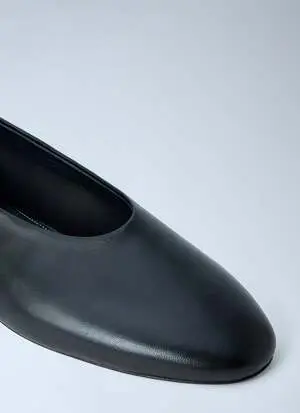 TOTEME Slip Nappa Ballerinas - Black