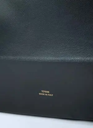 TOTEME Large Leather Tote Bag - Black