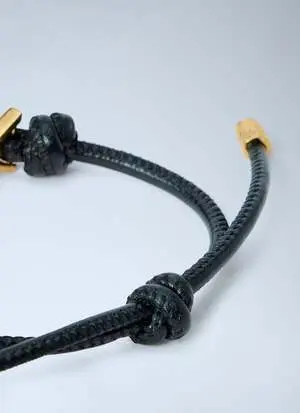 Saint Laurent Cassandre Cord Bracelet